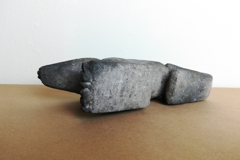 Aztec Crocodile Figure - Rustic Ceramic Statue - South American Folk ...