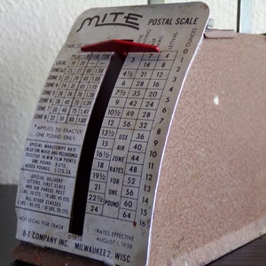 Mechanical Mailing Scale - Mite Postal Memorabilia - Made in USA ...