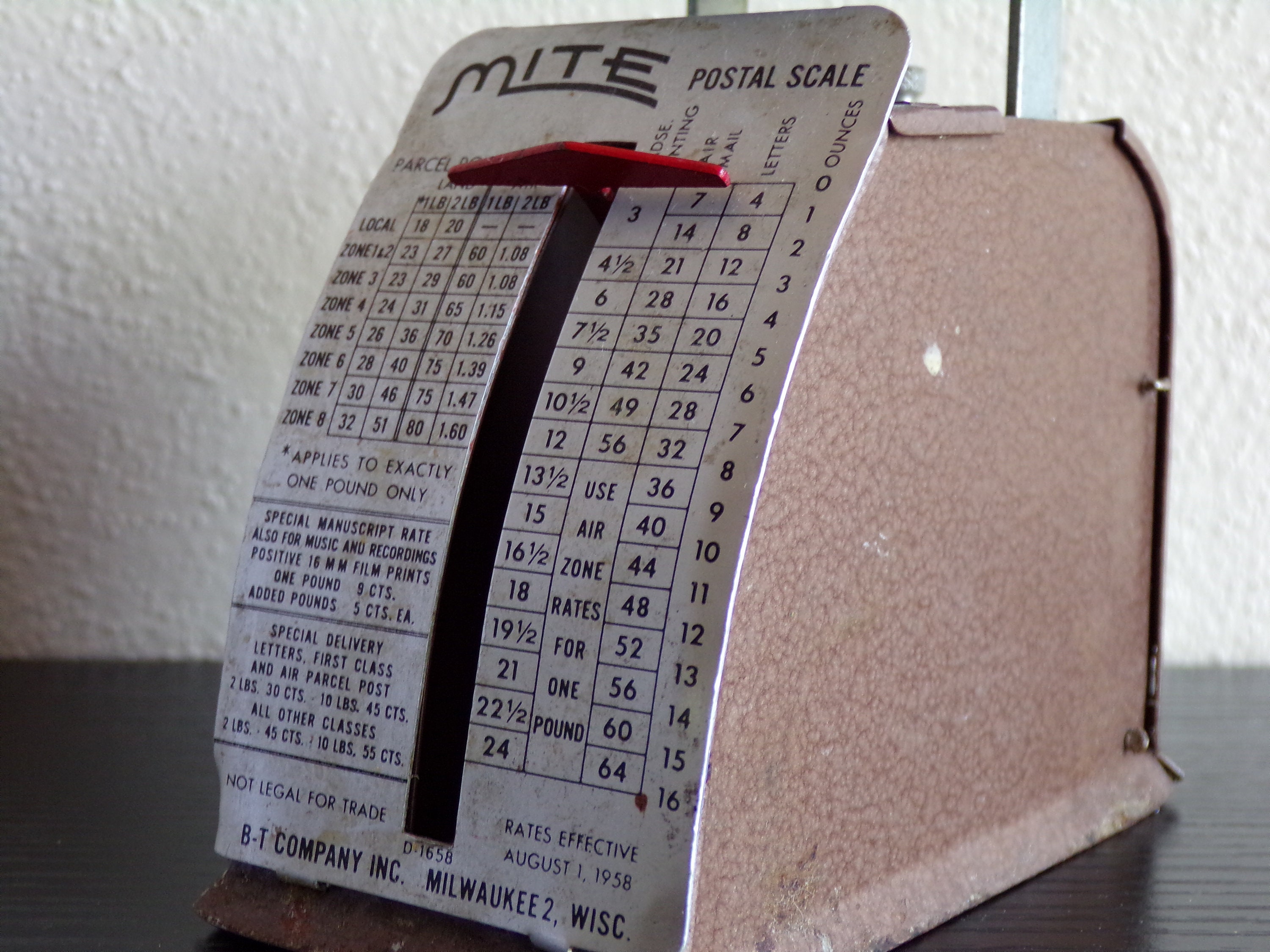 Mechanical Mailing Scale Mite Postal Memorabilia Made in - Etsy