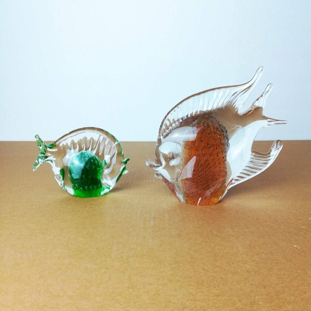 Stylish Glass Fish Set - Genuine Hand Blown - Nautical Chic Suncatcher ...