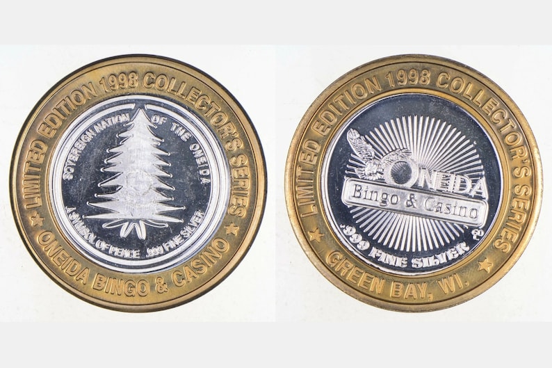 Silver Casino Tokens Limited Edition Bullion Vintage Gameing Chips ...