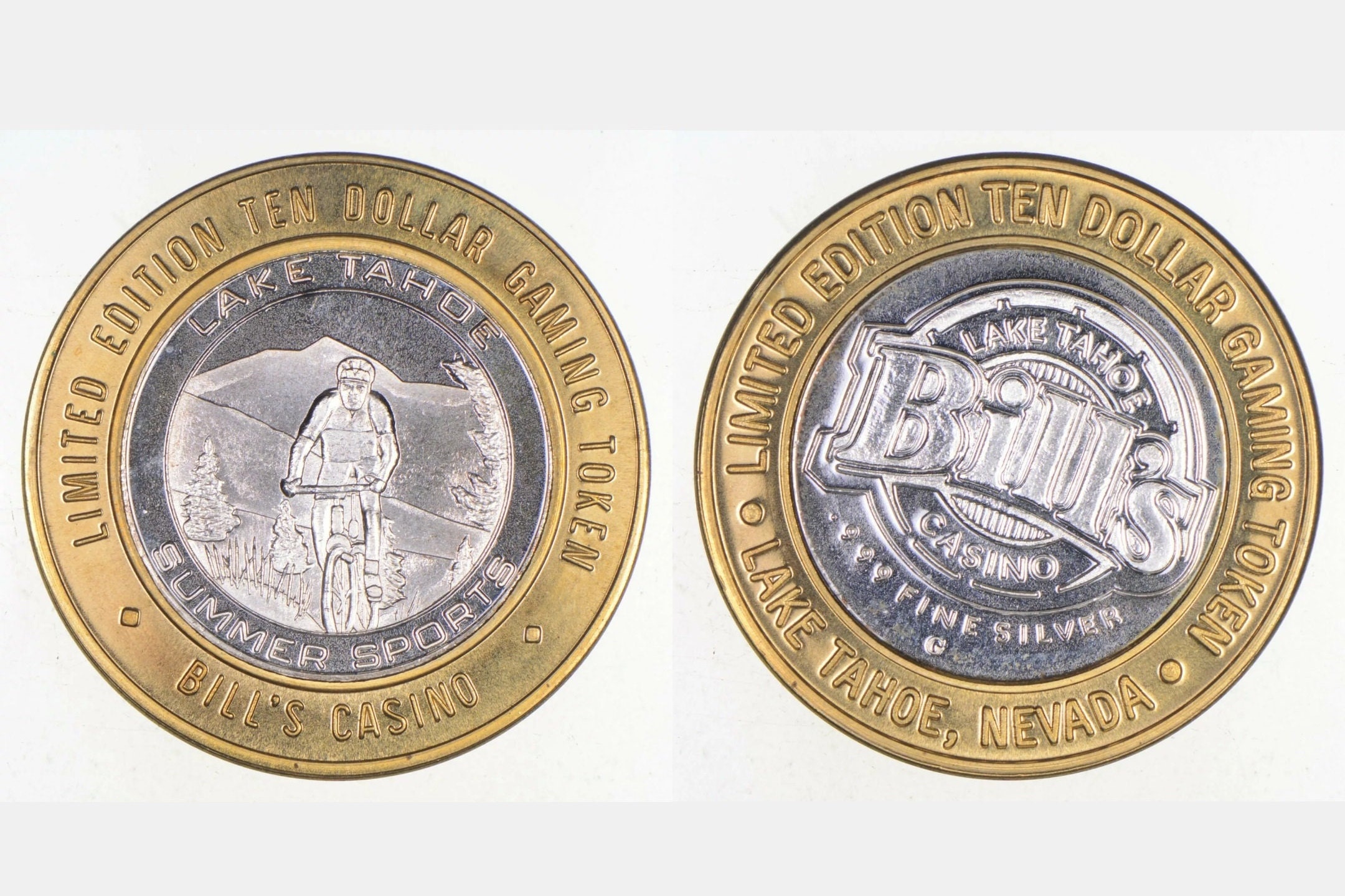 Silver Casino Tokens Limited Edition Bullion Vintage Gameing Chips ...