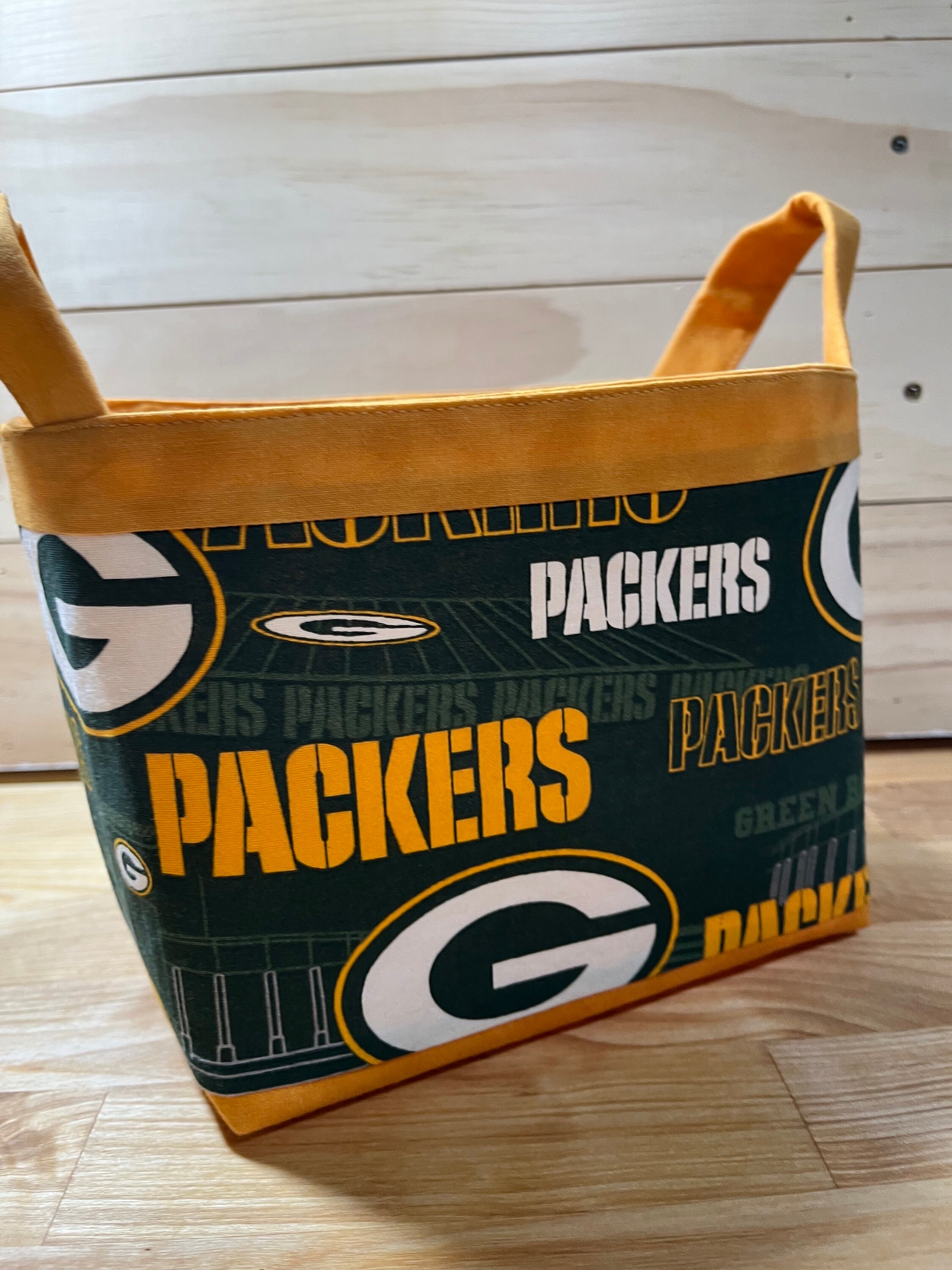 Basket ~ Organizer Made With Green Bay Packers Fabric - Etsy