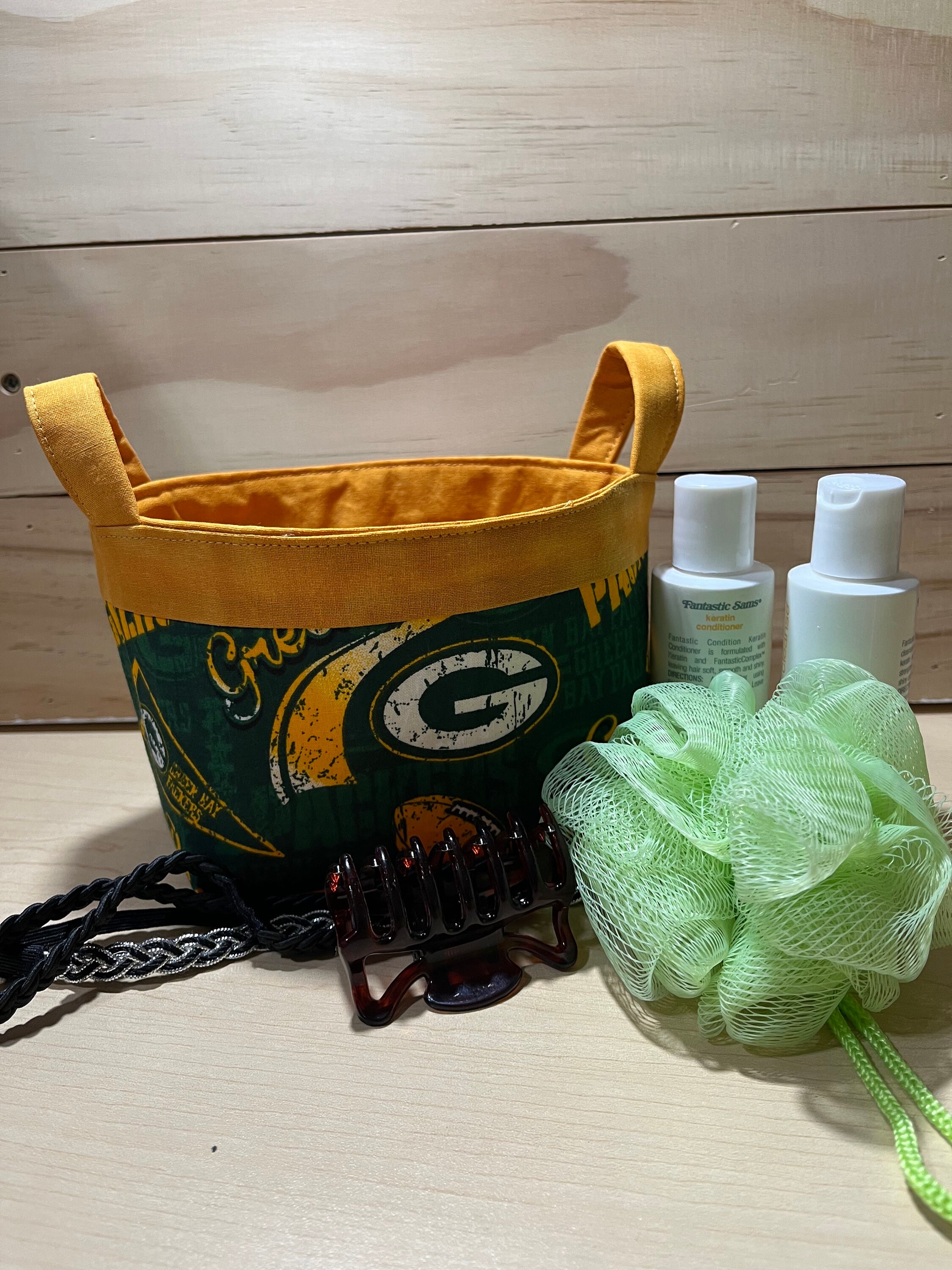 Basket ~ Organizer Made With Green Bay Packers Fabric - Etsy