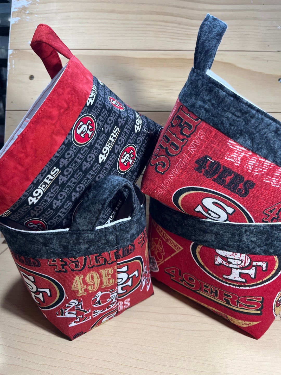 San Francisco 49ers Fabric Storage Basket Organizer - Etsy