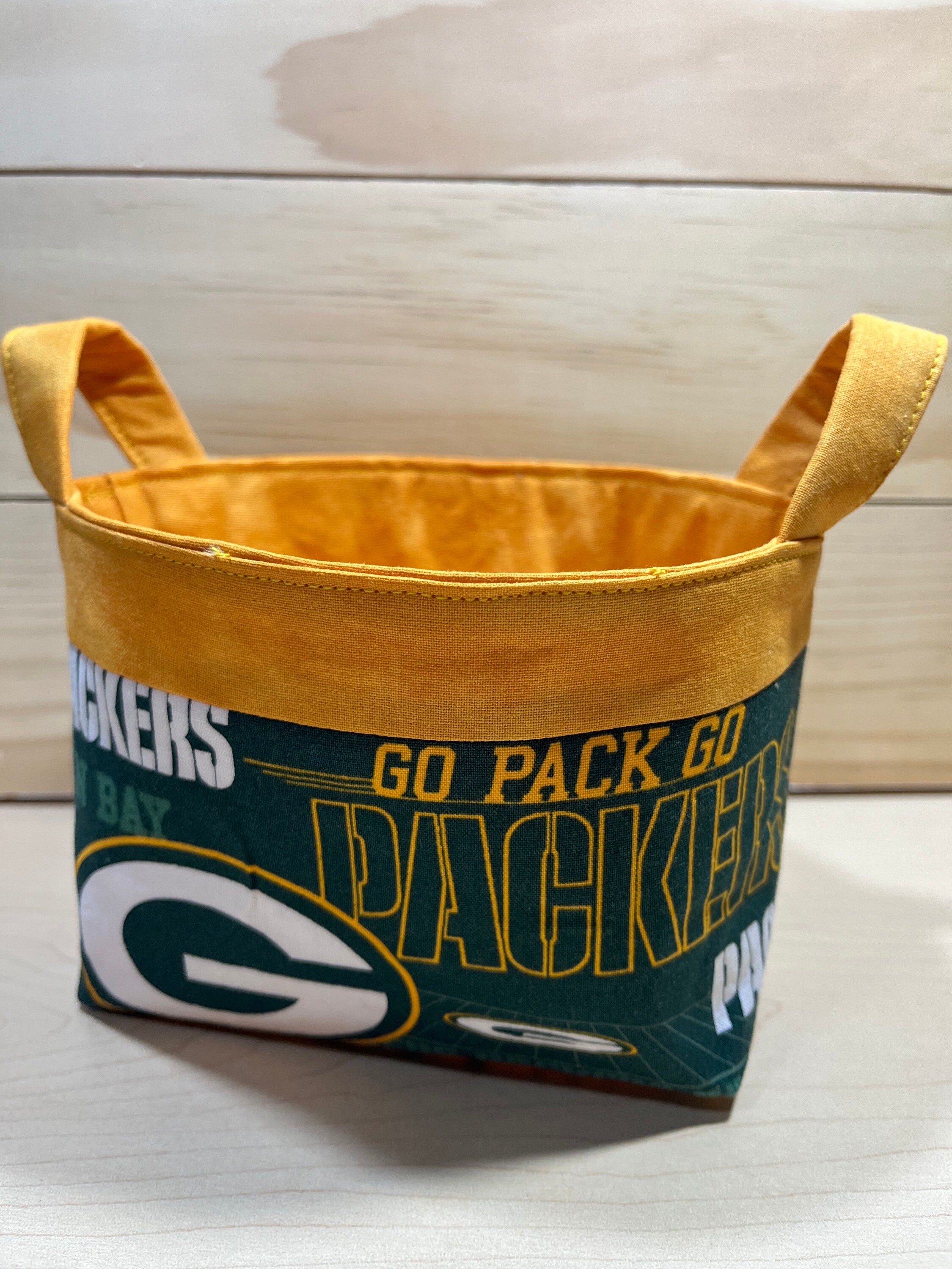 Basket ~ Organizer Made With Green Bay Packers Fabric - Etsy