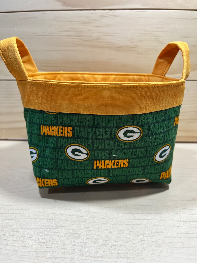Basket ~ Organizer Made With Green Bay Packers Fabric - Etsy