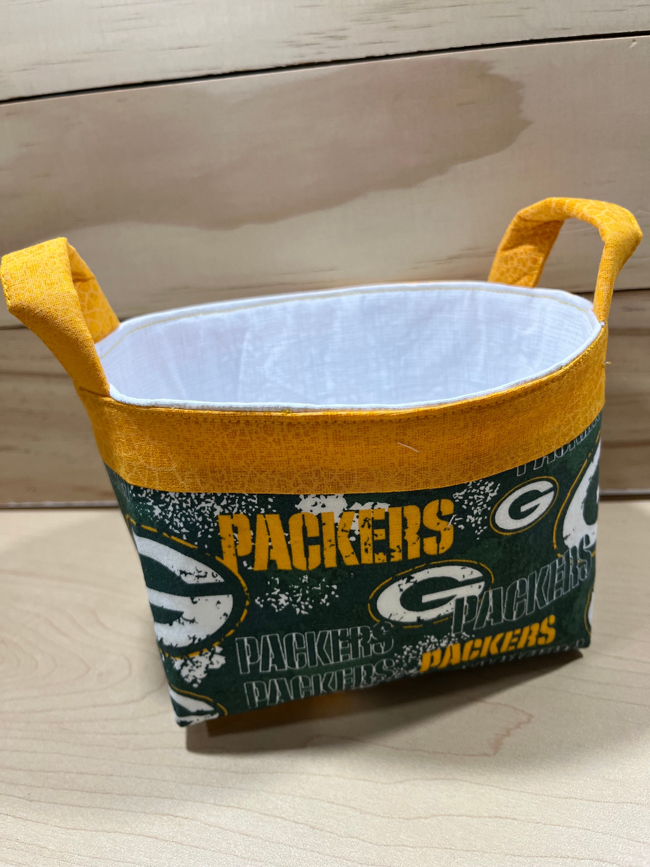 Basket ~ Organizer Made With Green Bay Packers Fabric - Etsy