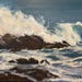 California Northern Pacific Ocean Wave Oil Painting on Canvas Original ...