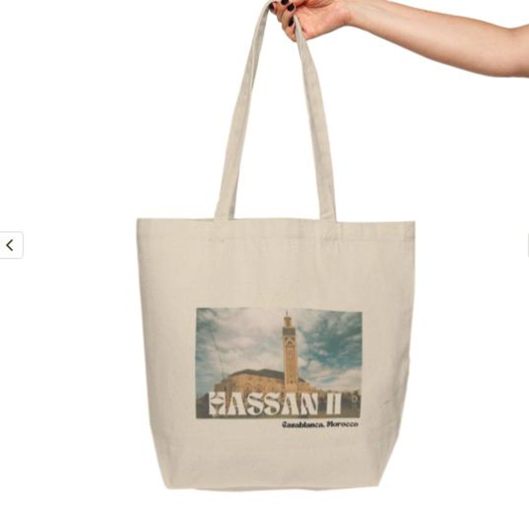 Hassan II Mosque Cotton Tote Bag - Etsy