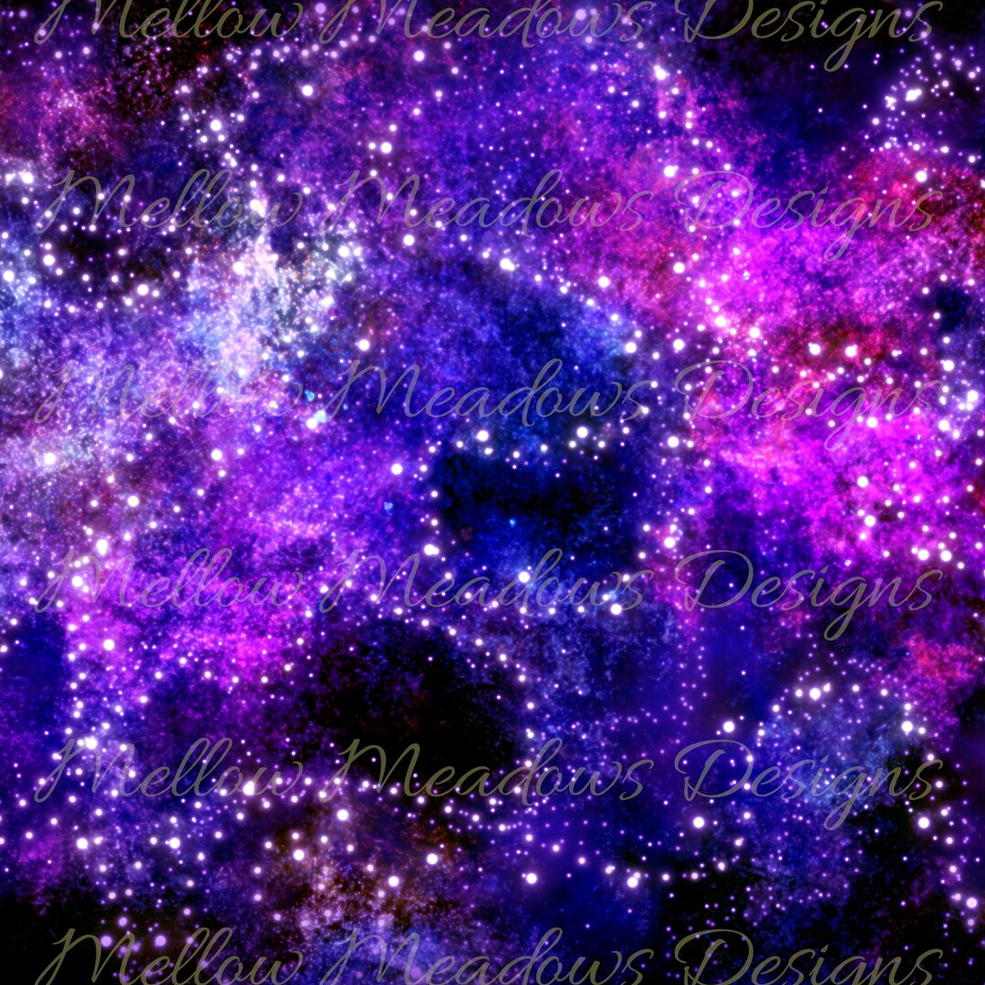 Printable Digital Paper - Purple Psychedelic Grunge Galaxy Design ...