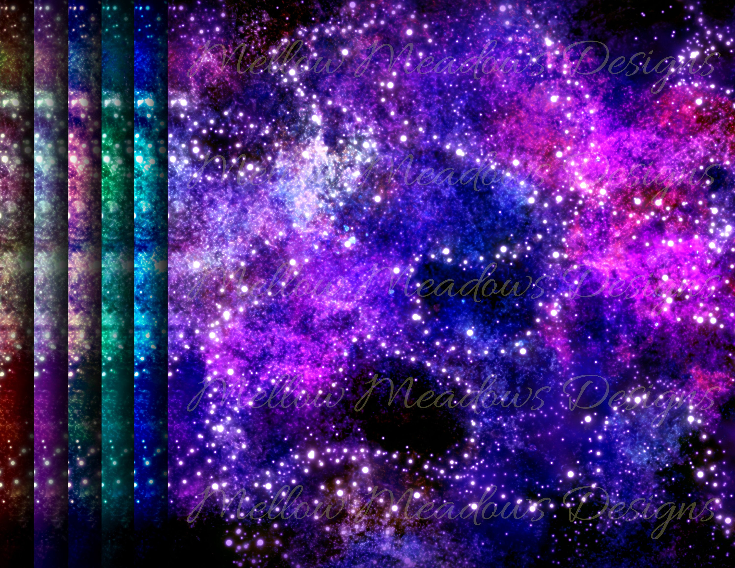 Printable Digital Paper - Psychedelic Grunge Galaxy Design X6 - 12x12 ...