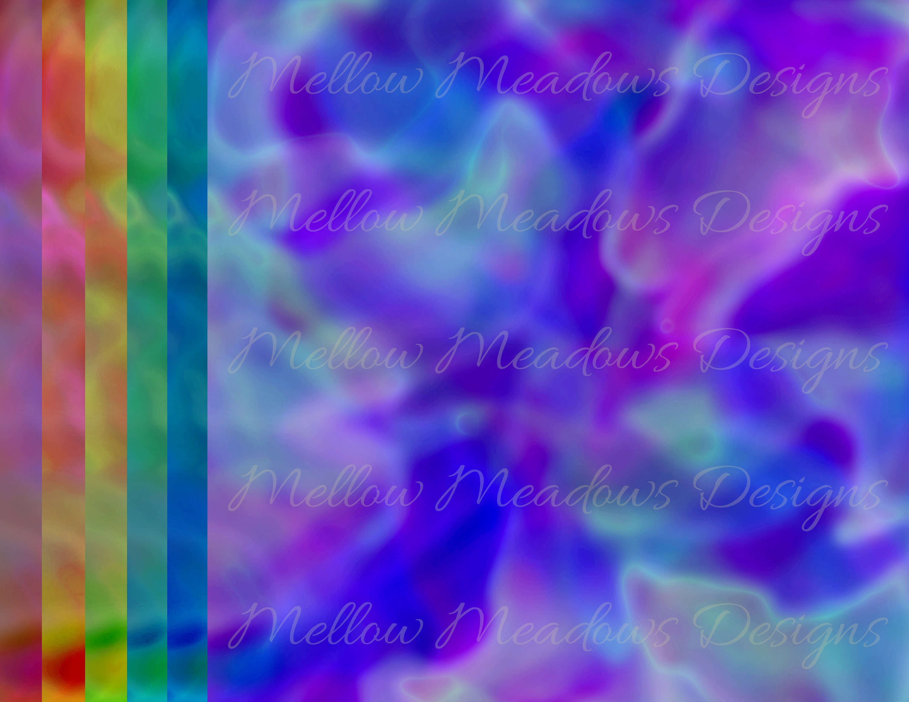 Printable Digital Paper - Psychedelic Watercolor Design X6 - 12x12 ...