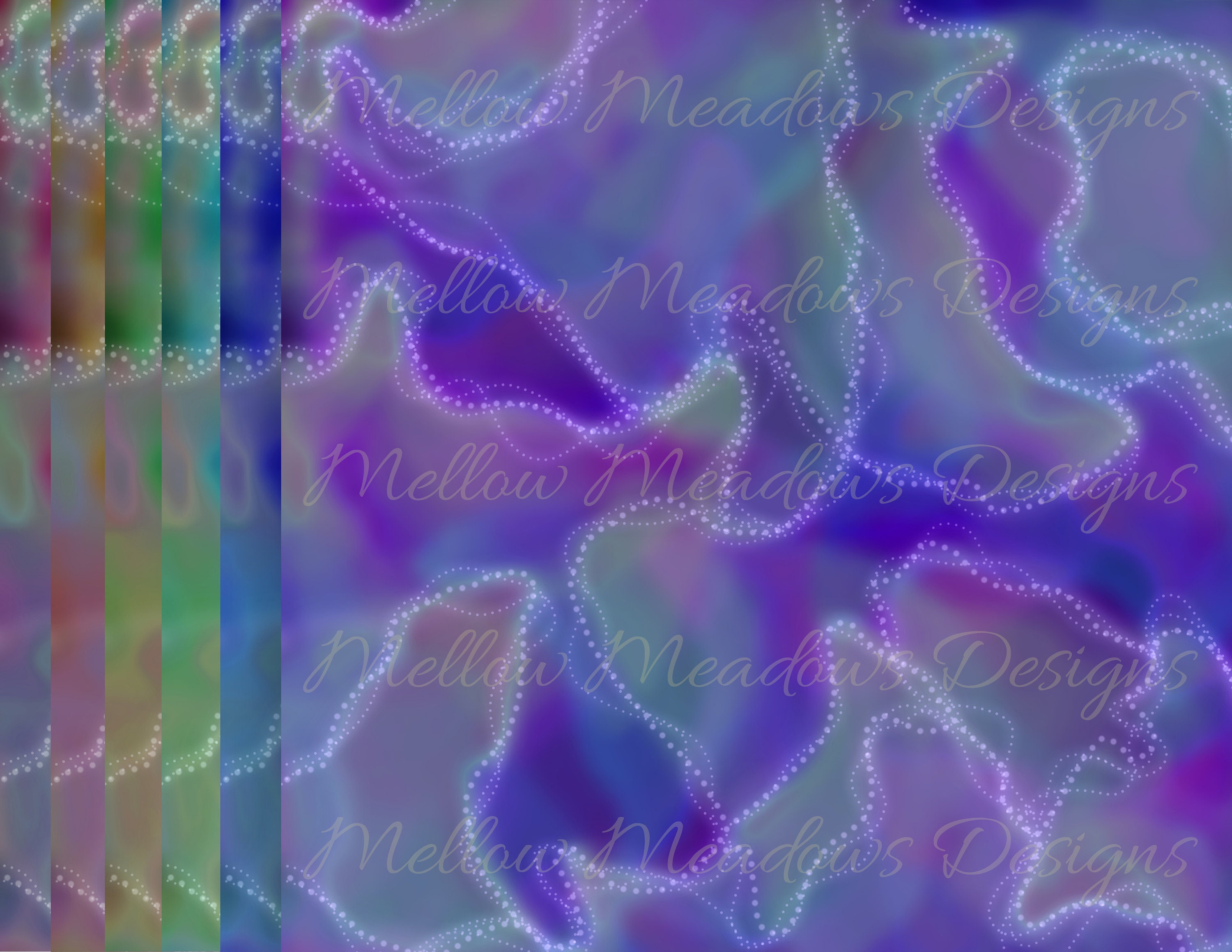 Printable Digital Paper Colorful Psychedelic Clouds Design X6 12x12 ...