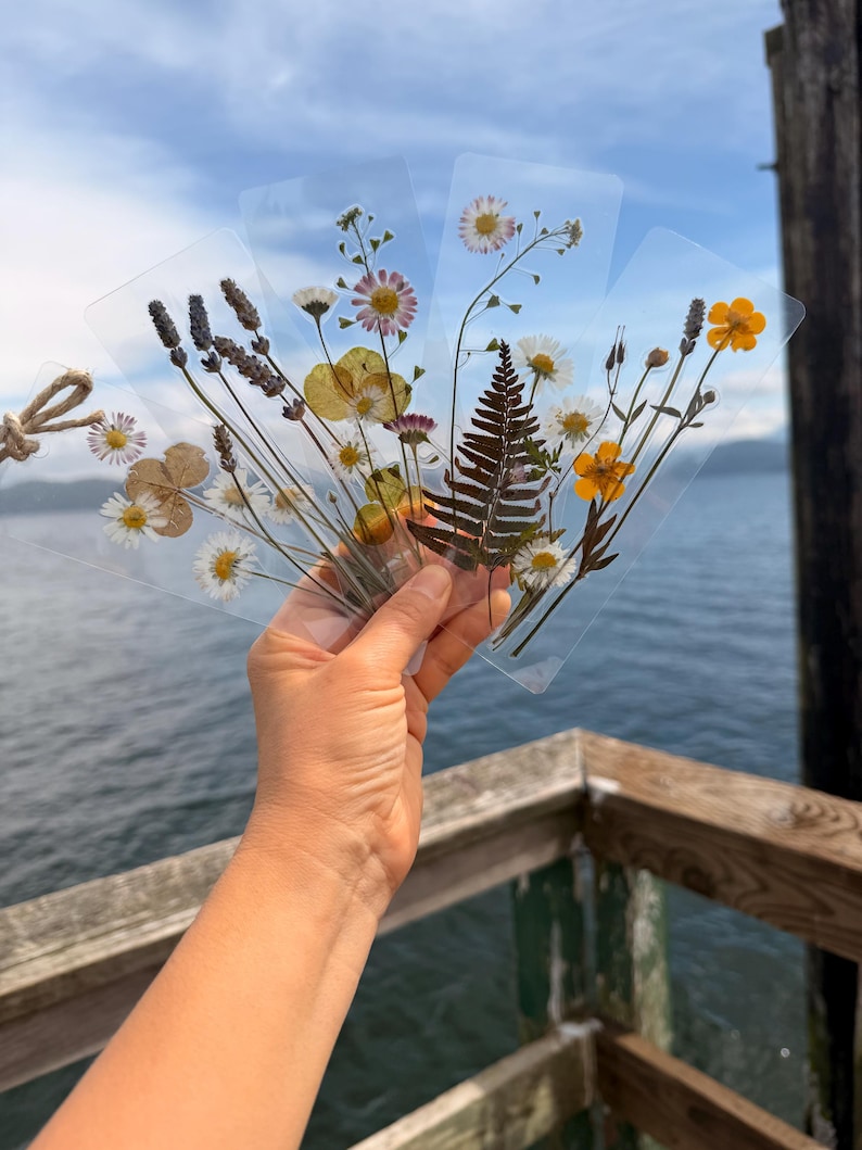 Handmade Pressed Flower Bookmark | Lavender | Real Dried Botanical Art ...