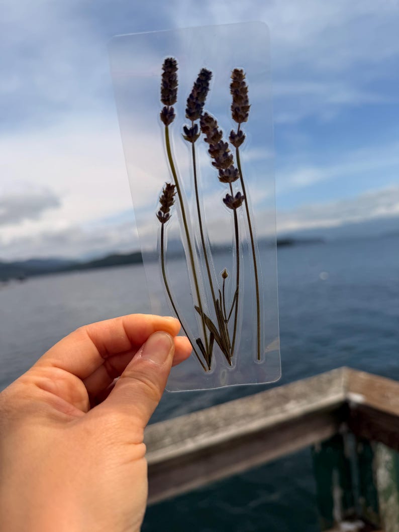 Handmade Pressed Flower Bookmark | Lavender | Real Dried Botanical Art ...