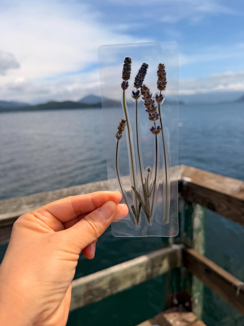 Handmade Pressed Flower Bookmark | Lavender | Real Dried Botanical Art ...