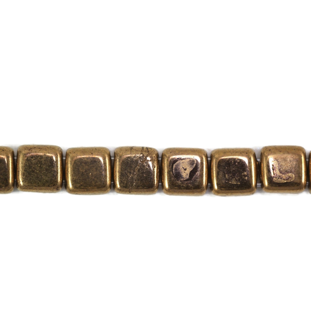 Czech Glass Beads Czechmates Tile Beads Two Hole Beads Parallel Hole ...