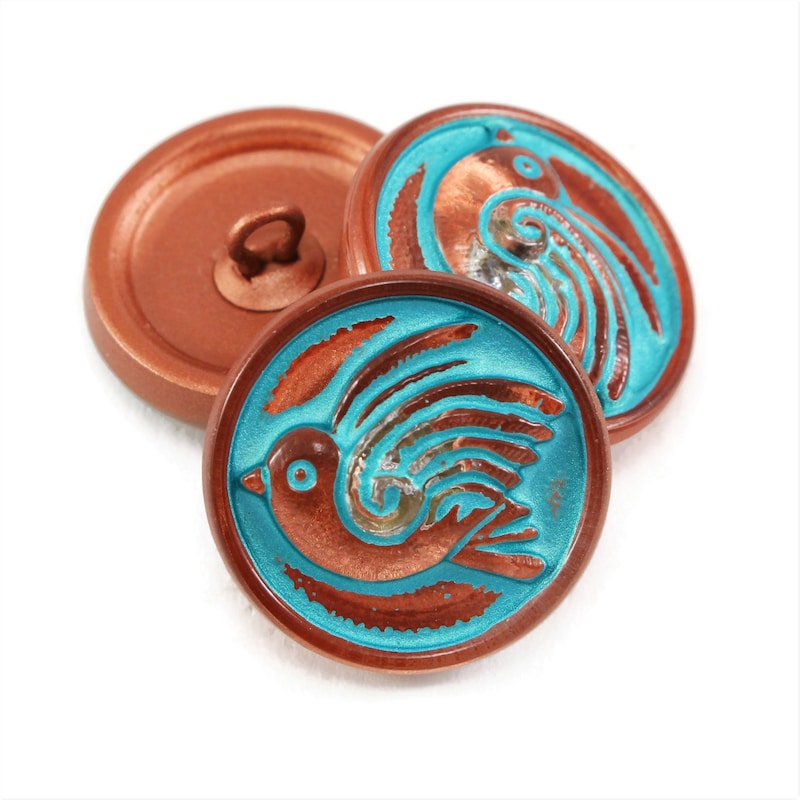 Copper Buttons - Etsy