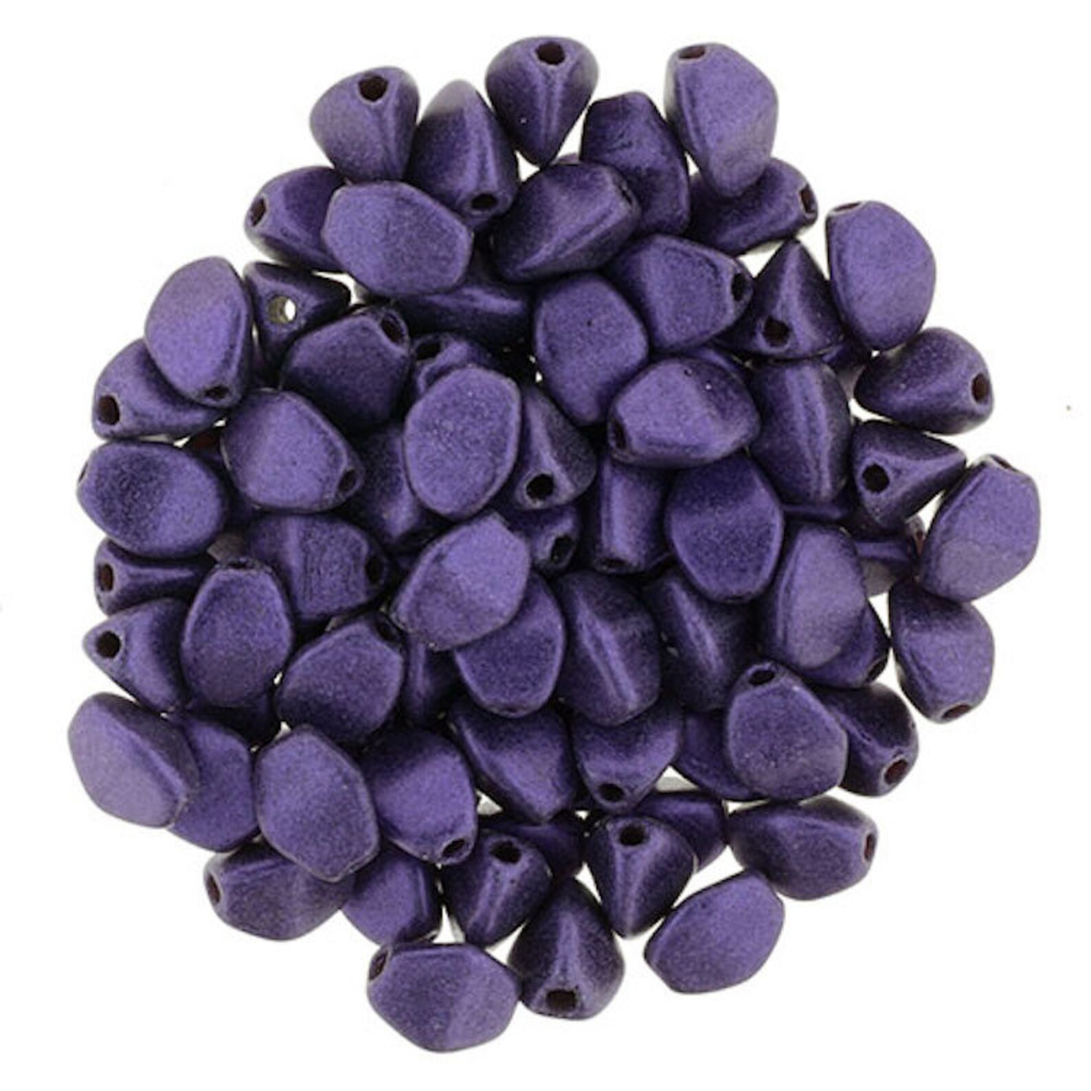 Pinch Beads Czech Glass Beads Tri Oval Beads Pressed - Etsy