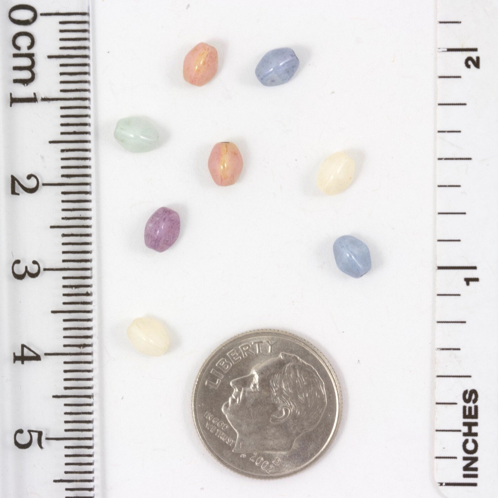Pinch Beads - Czech Glass Beads - Tri Oval Beads - Pressed Glass Beads ...