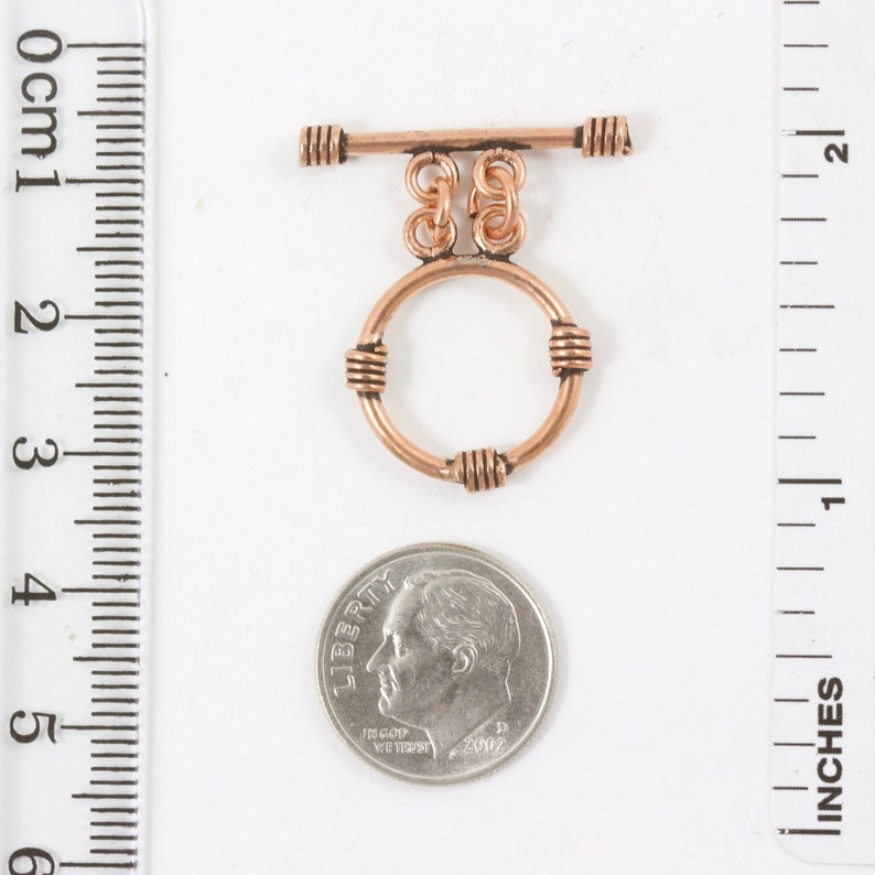 Oxidized Copper Toggle Clasps Antiqued Copper 2-strand - Etsy