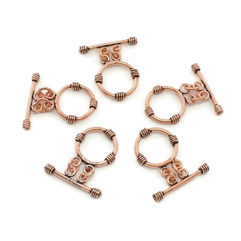 Oxidized Copper Toggle Clasps Antiqued Copper 2-strand - Etsy