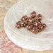 Oxidized Copper Bali Style Beads - Copper Leaf Beads - Antiqued Copper ...