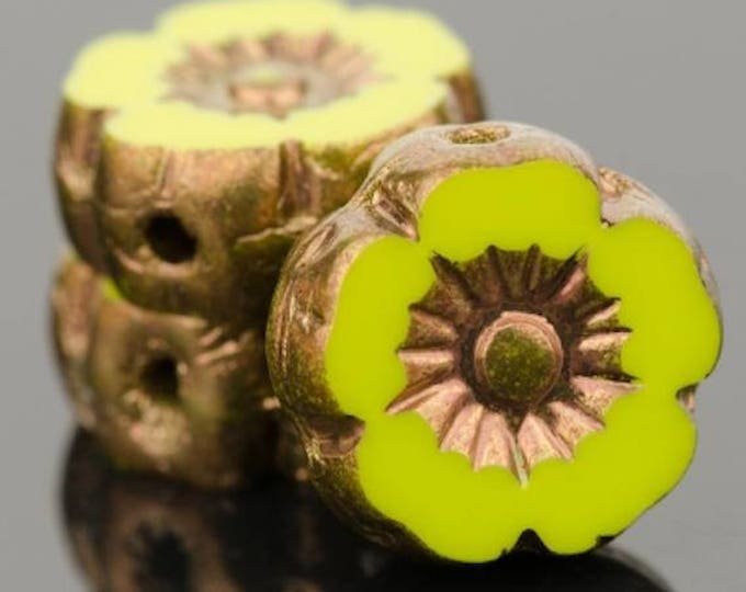 Czech Glass Flower Beads Pansy Beads Hawaiian Bead Etsy