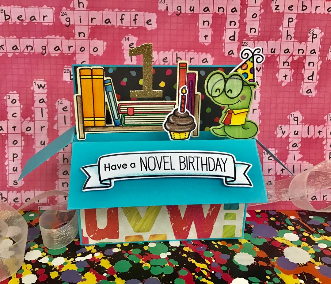Pop up Birthday Card, Book Lover, Reader, Scholar, Birthday Fun, Fun ...