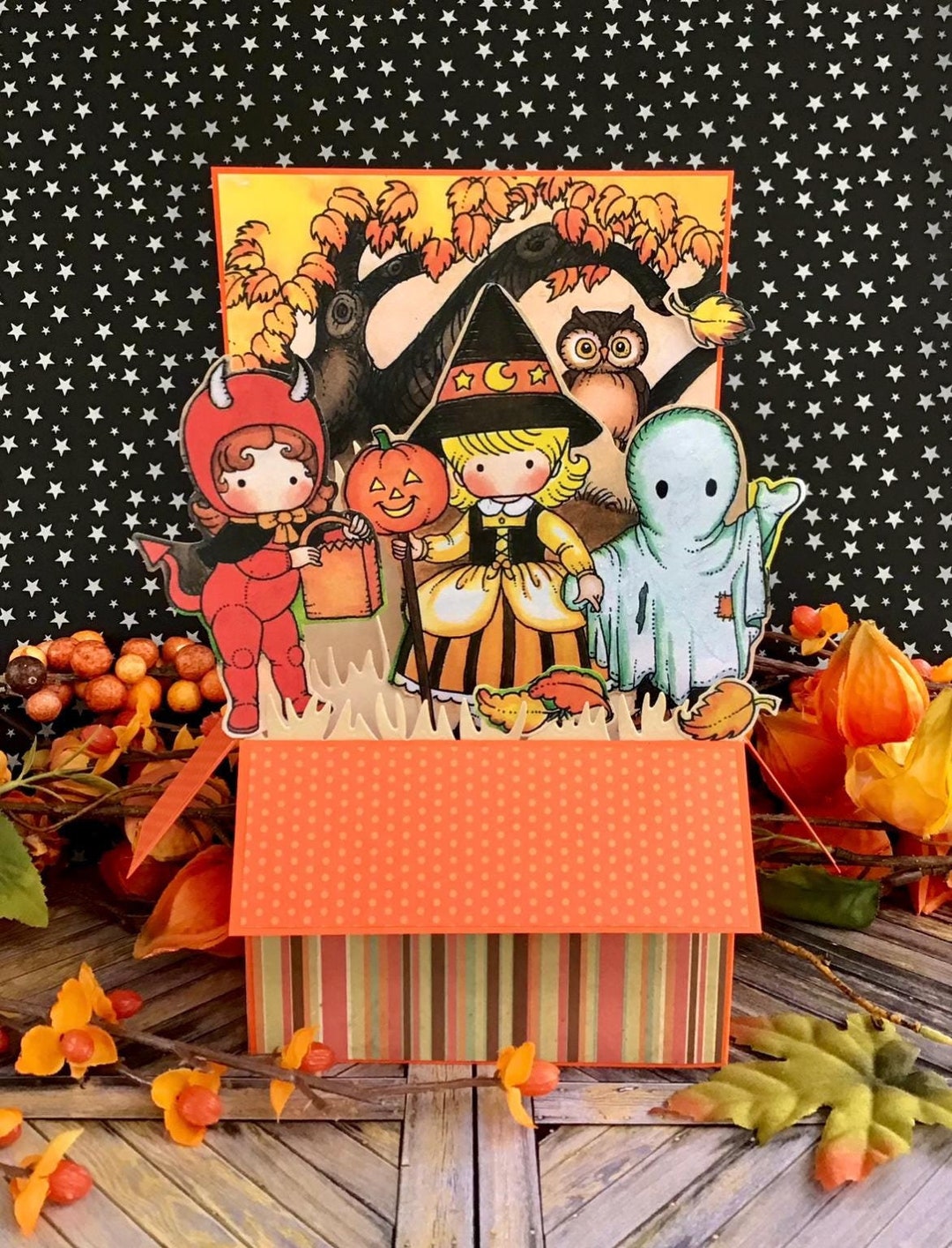 NEW for 2024 Unique Pop-up Trick-or-treaters Halloween Card W ...