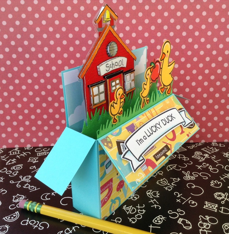 Pop up School Card Teacher Appreciation Principal | Etsy