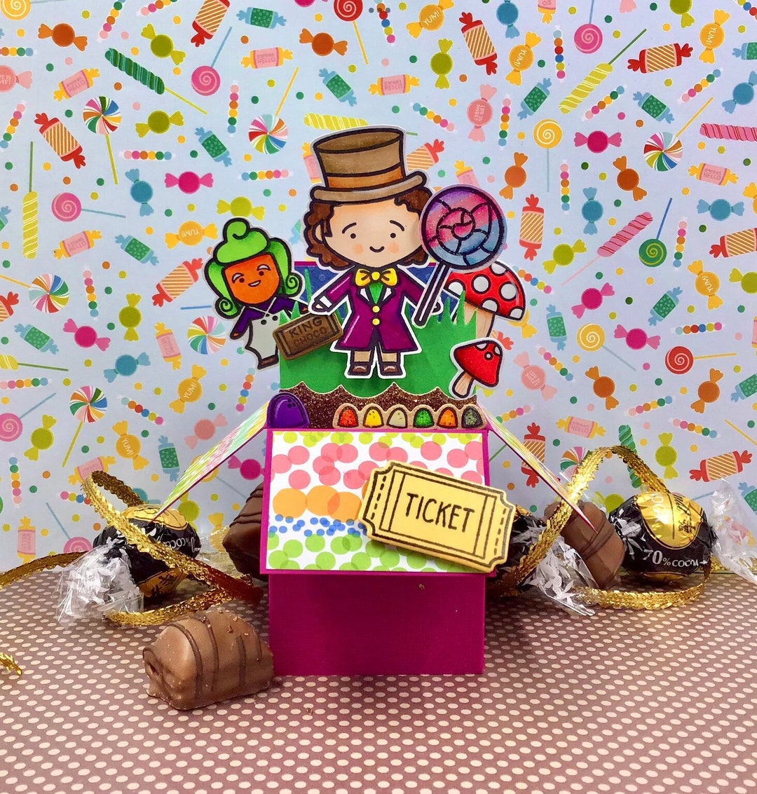 Unique Pop-up Chocolate Factory Card, Sweet Treat Card, Anniversary ...