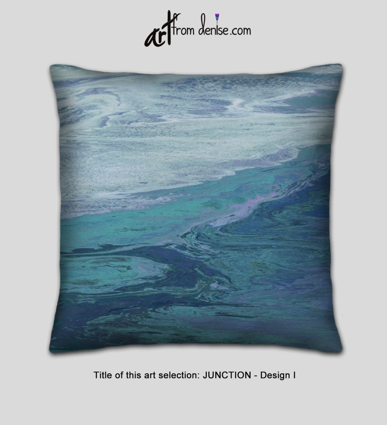 Navy Blue Throw Pillows Abstract Decorative Pillows for Bed | Etsy