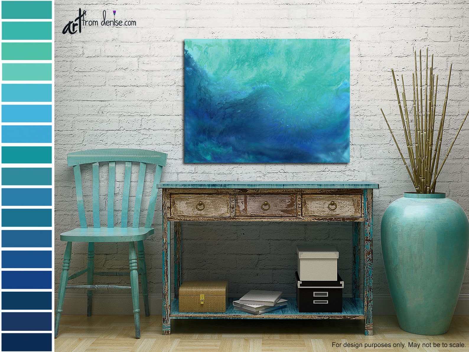 Navy Aqua Blue and Teal Shower Curtain Abstract Fabric - Etsy