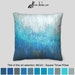 Decorative Blue Lumbar Pillow, Back Support Pillow, Brown Aqua & Navy ...