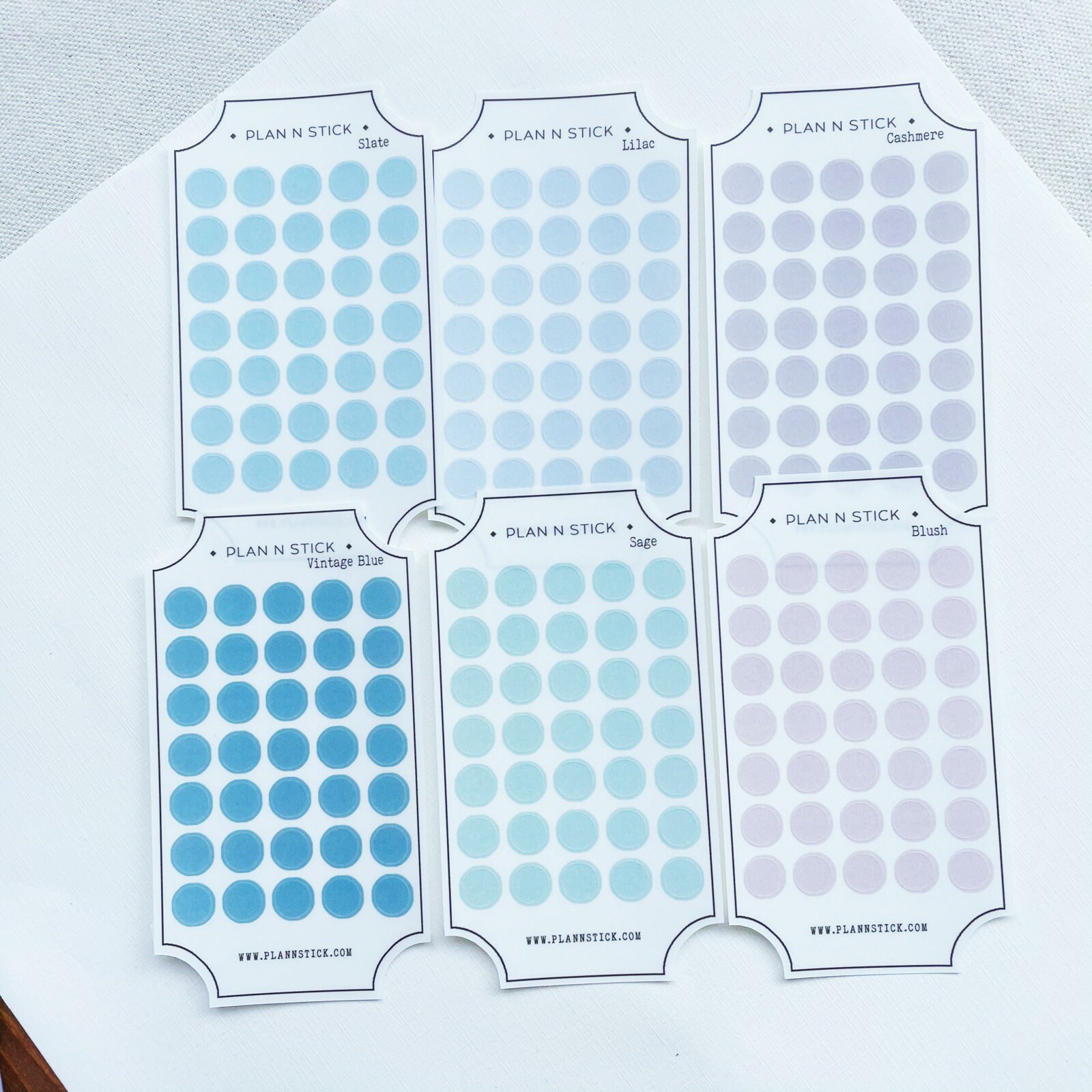 Transparent Colored Dot Stickers 12 Colors to Choose From - Etsy