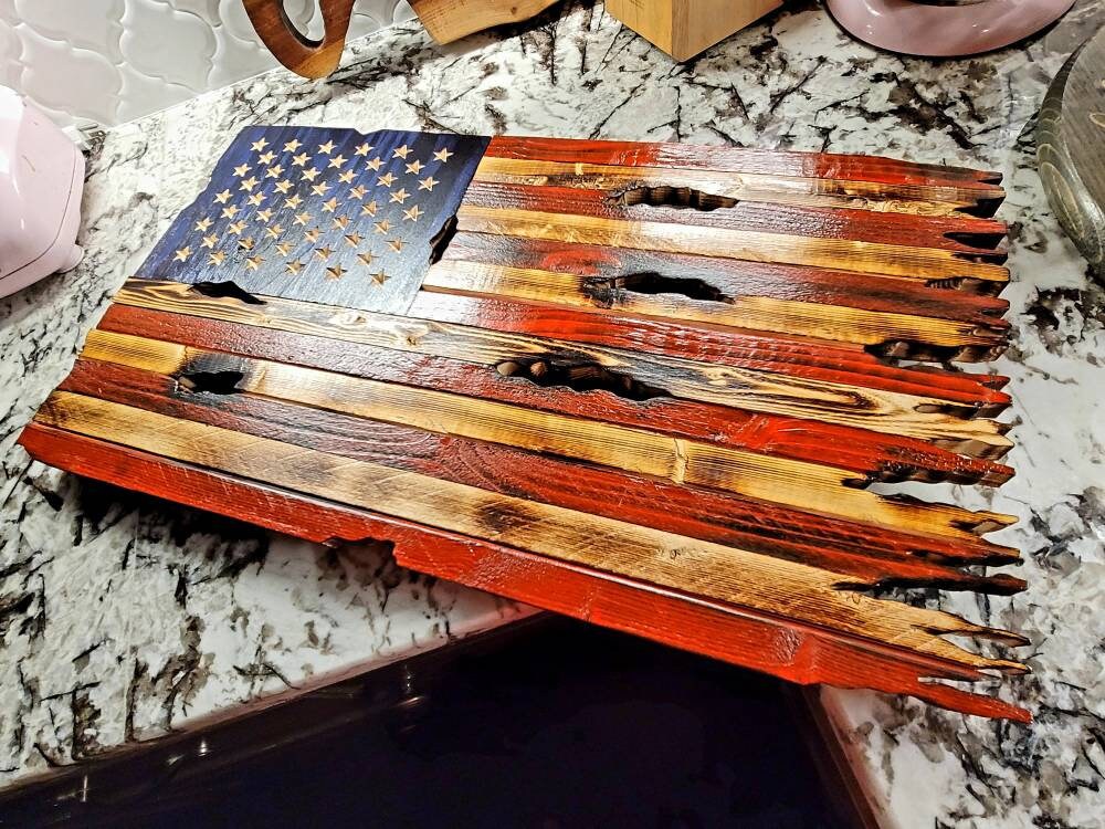 Weathered Wood Flag - Etsy