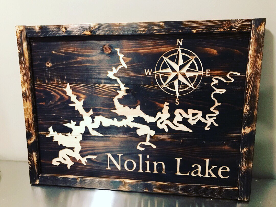 Nolin Lake Map | Etsy