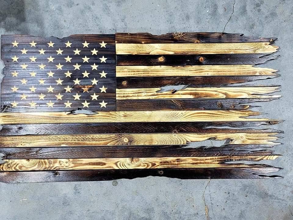 Weathered Wood Flag - Etsy
