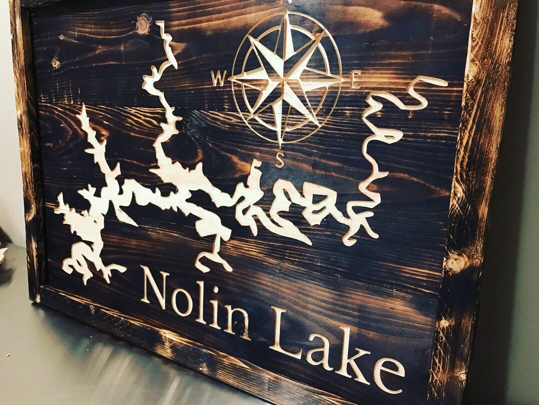 Nolin Lake Map - Etsy