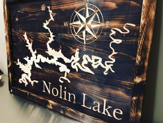Nolin Lake Map | Etsy