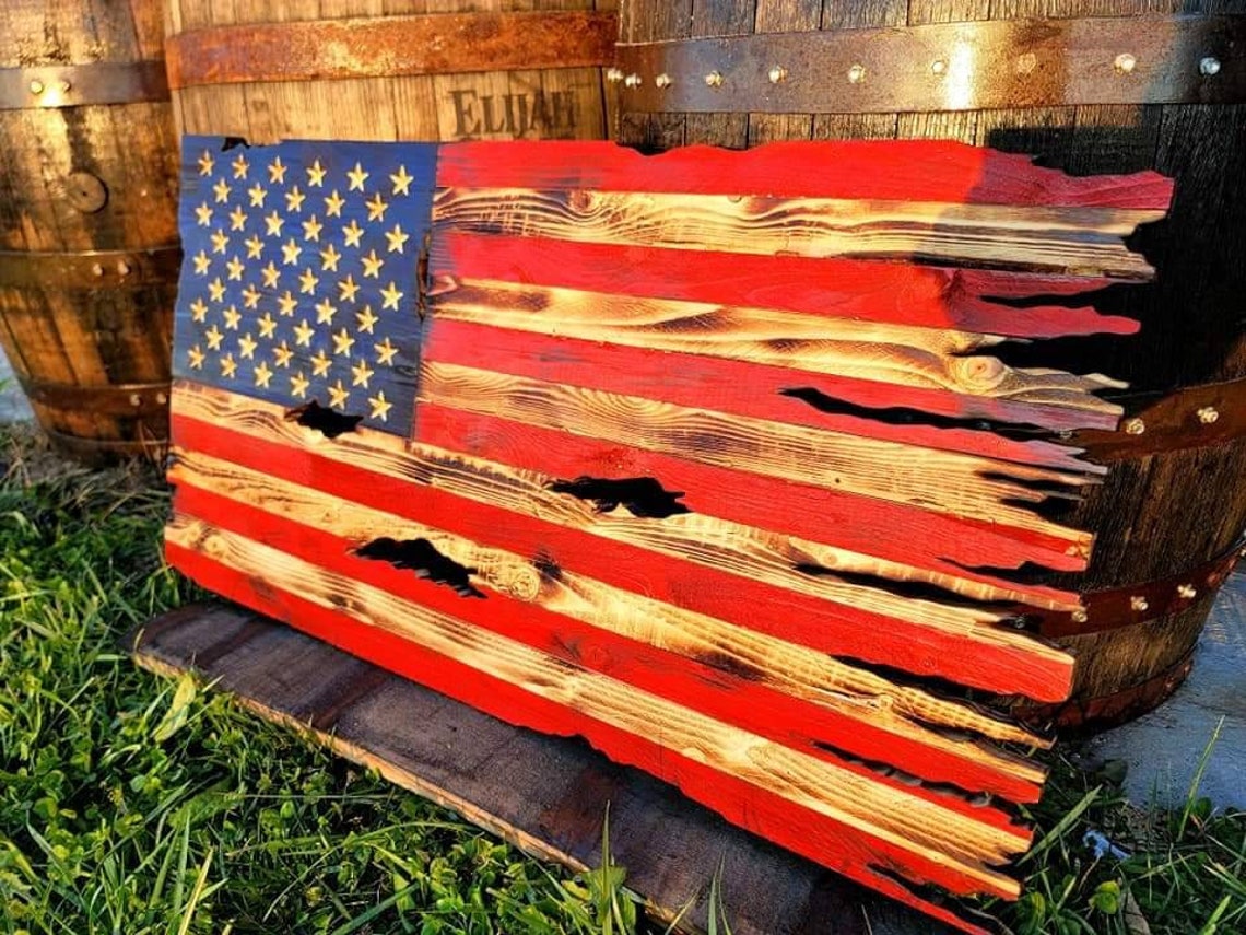 Weathered Wood Flag - Etsy