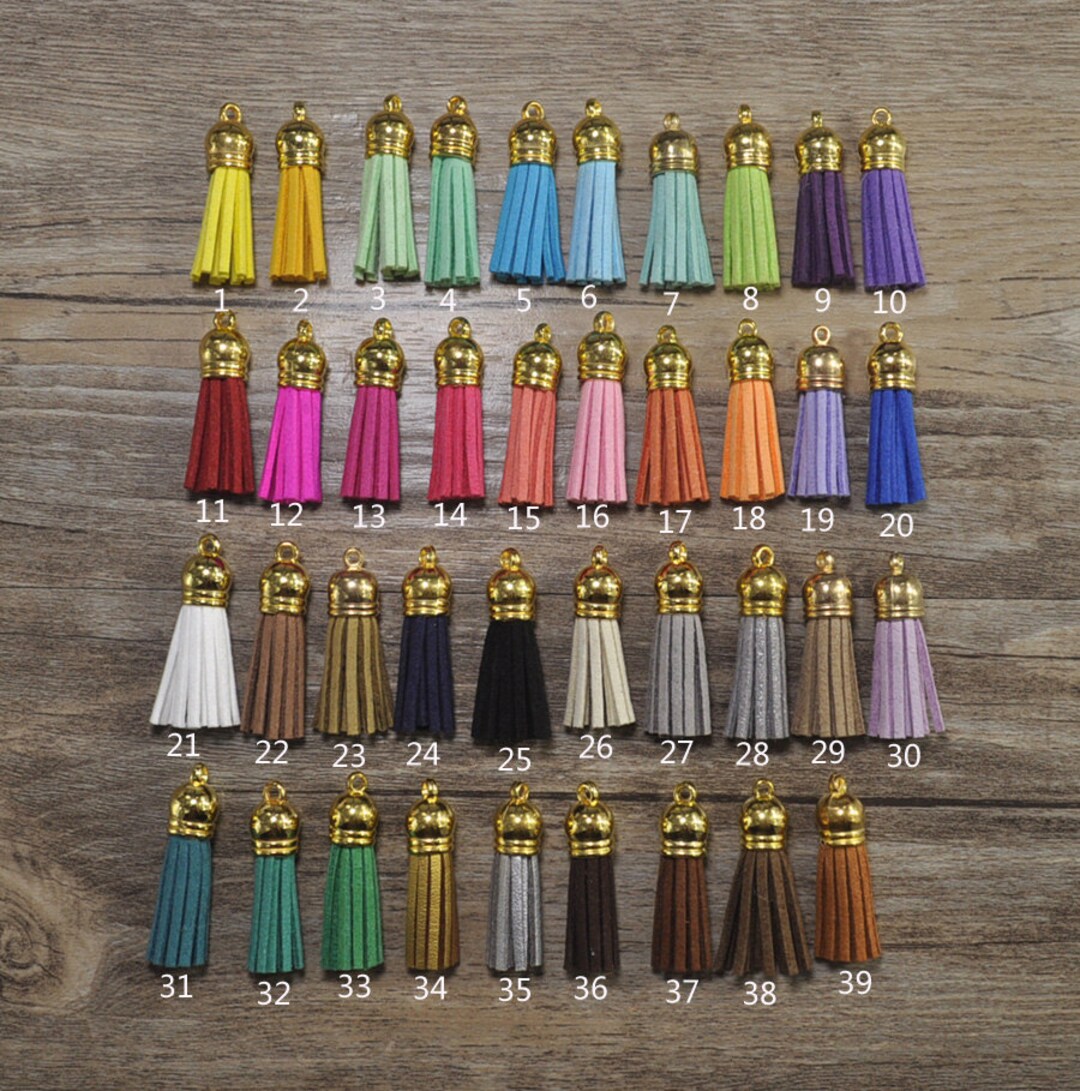 20pcs Mini Tassel Craft,suede Tassel Accessories,fringe Tassels,faux ...