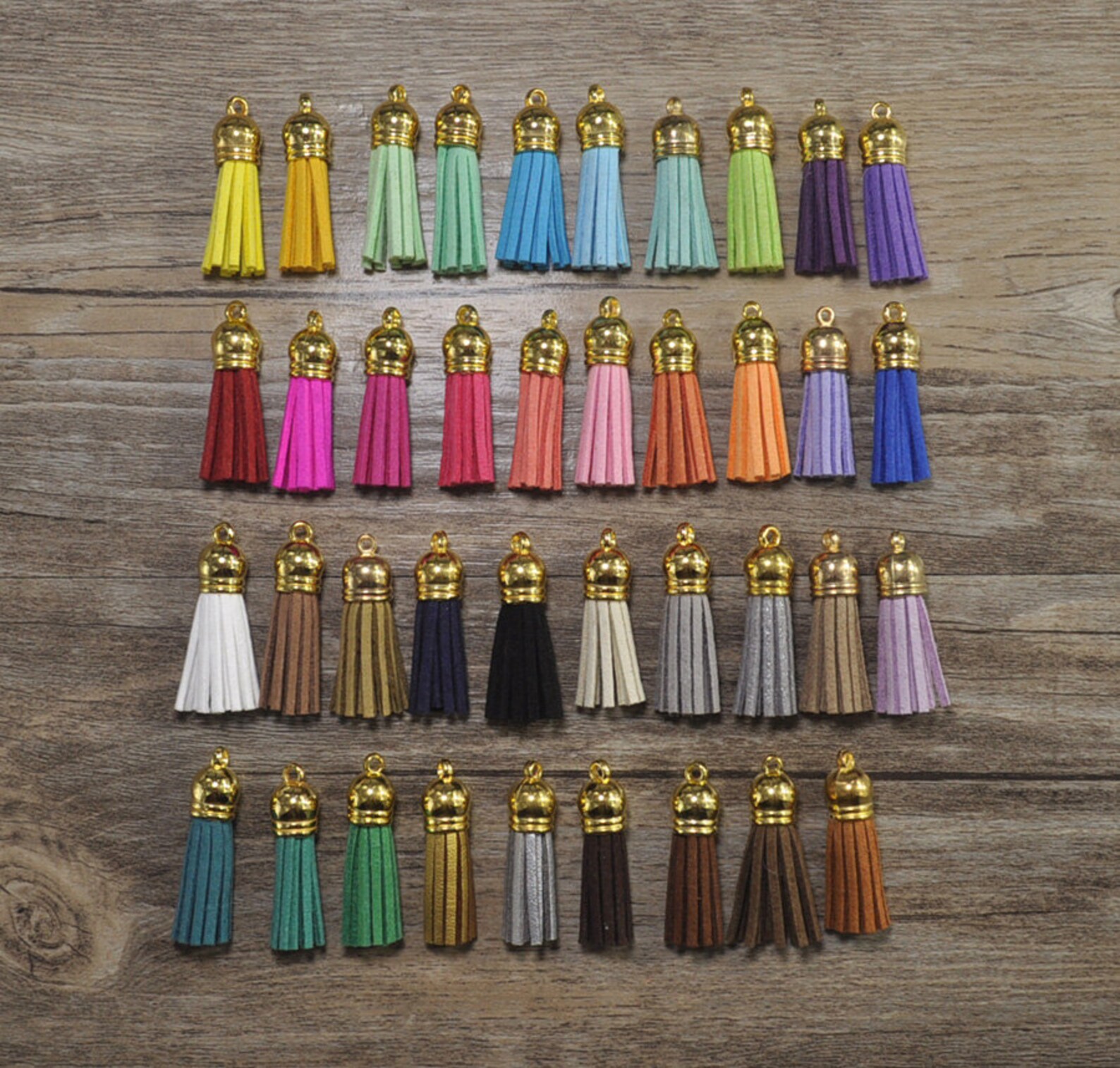 20pcs Mini Tassel Craft,suede Tassel Accessories,fringe Tassels,faux ...