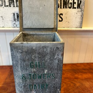 Vintage Milk Box Vintage Gill and Towers Dairy Corinth New York Dairy ...