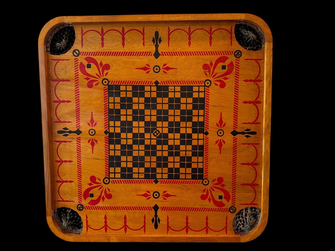 Antique Carrom Game Board – Double Sided Wooden Wall Decor - Etsy