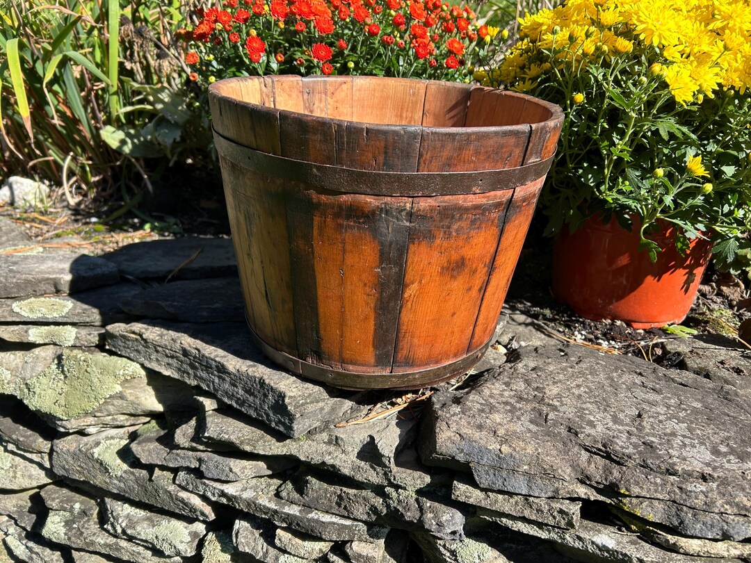 Wooden Bucket Stave Primitive Bucket Sap Bucket Sugar Bucket Original ...
