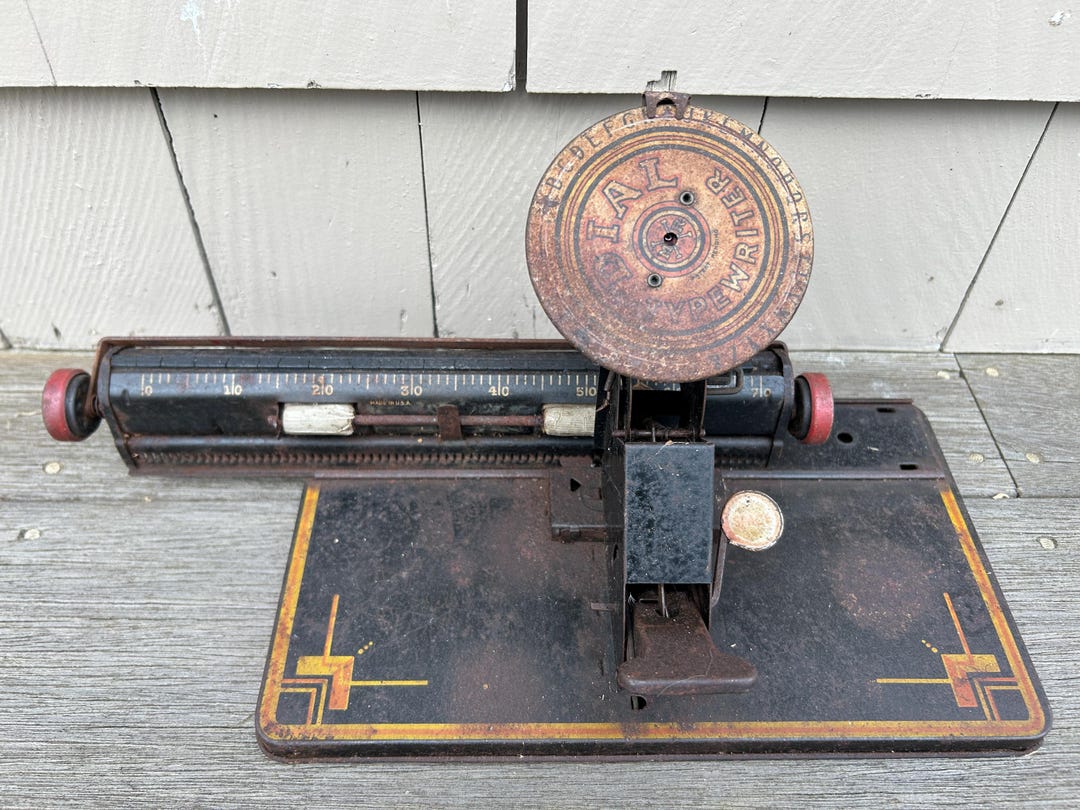 Antique Marx Dial Typewriter Toy: 1920s Tin Index Model - Etsy