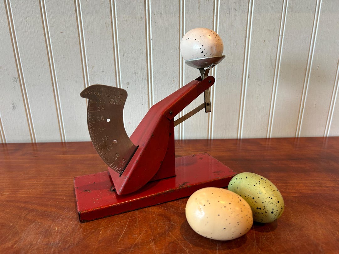 Vintage Egg Scaler Egg Scale Vintage Red Egg Scale Vintage Farmhouse ...